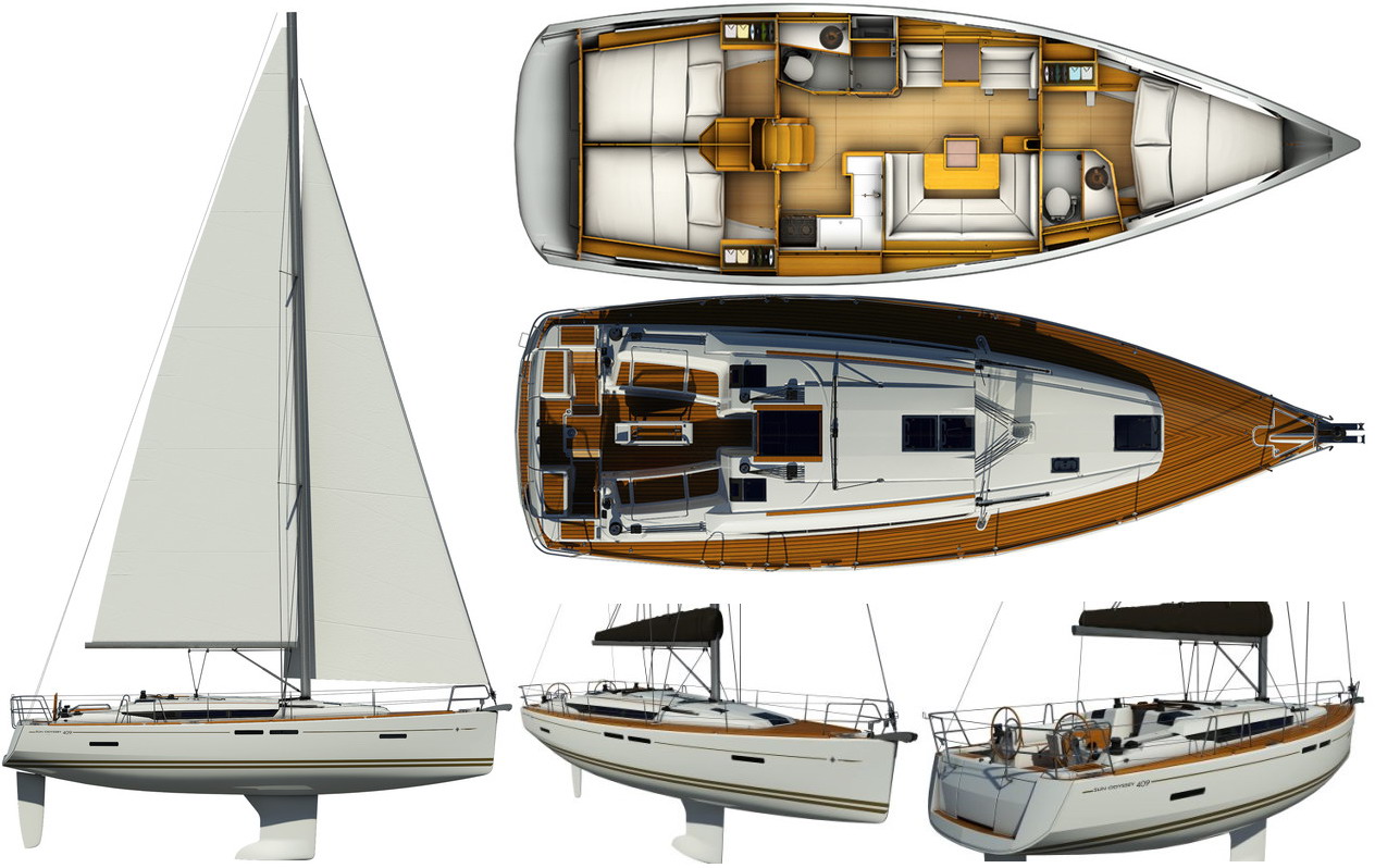 Jeanneau Sun Odyssey 409 – Yacht Charter Croatia, Greece, Turkey ...